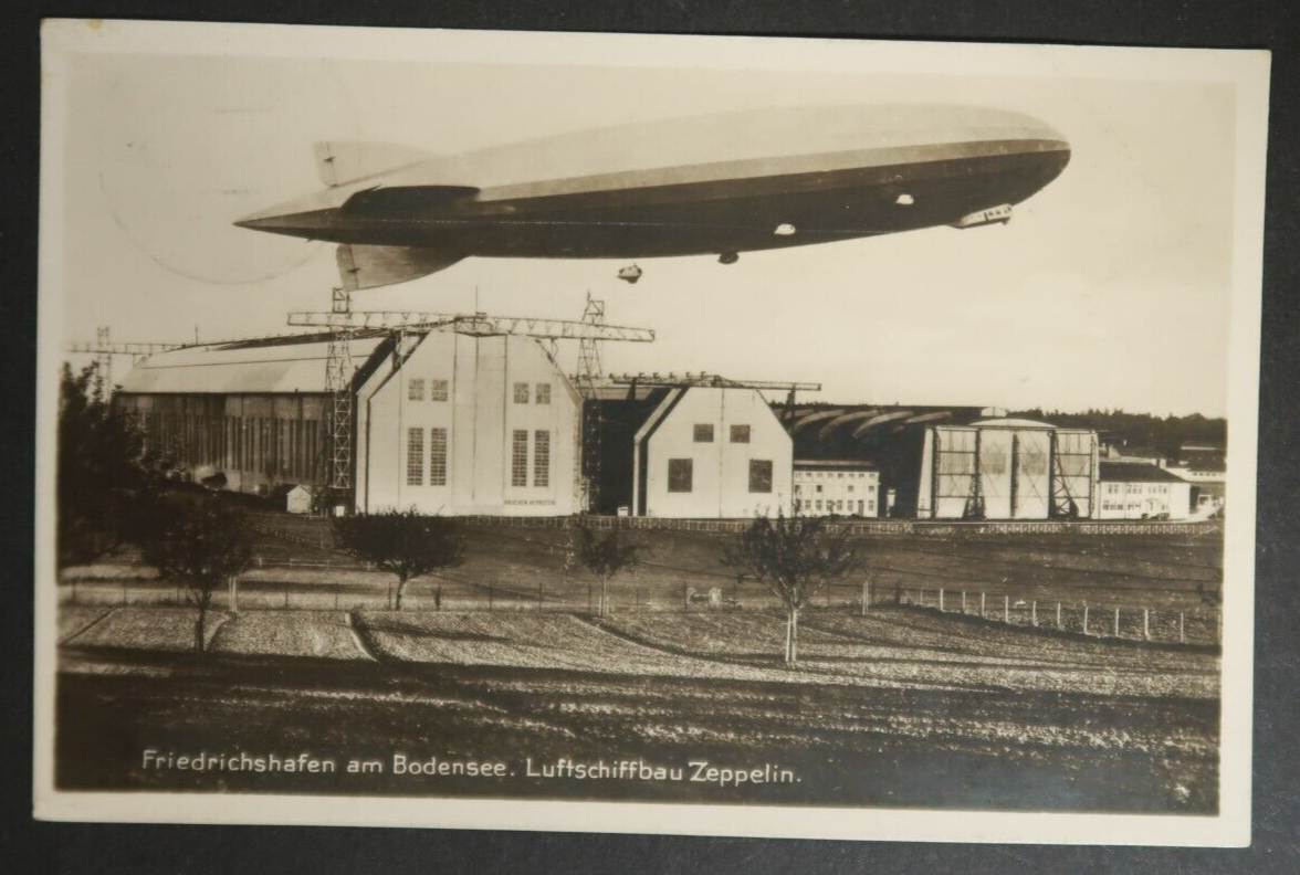 Lake Constance Airship Construction Postcard Zeppelin Blimp Airship ...