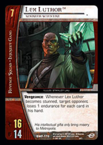 VS System: Lex Luthor, Sinister Scientist [Played] DC Worlds Finest TCG ...
