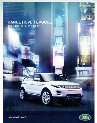 publicité Advertising 1023 2011 Land Rover Range Rover Evoque power of ...