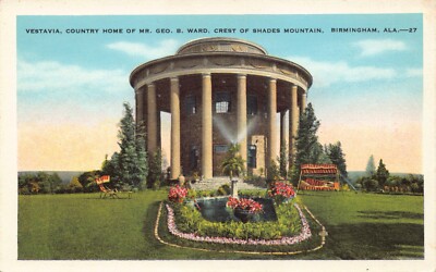 AL~ALABAMA~BIRMINGHAM~VESTAVIA~COUNTRY HOME OF GEORGE B. WARD~SHADES ...