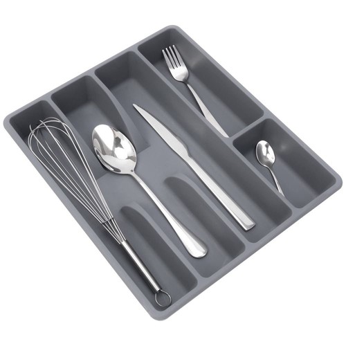 Plastic Insert Tidy Storage Box Kitchen Drawer Organizer Cutlery ...