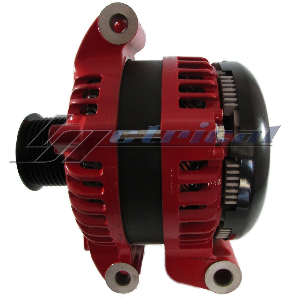 HIGH OUTPUT 350 AMP RED ALTERNATOR FOR FORD F250 F350 F450 F550 ...