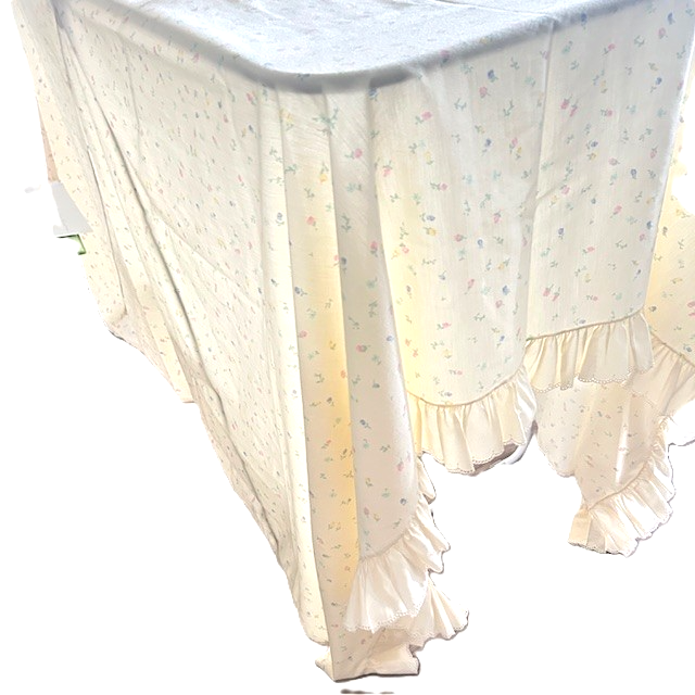 Vtg Burlington Caress Bedding Queen Fitted Sheet Flat Sheet 2 Pillow ...
