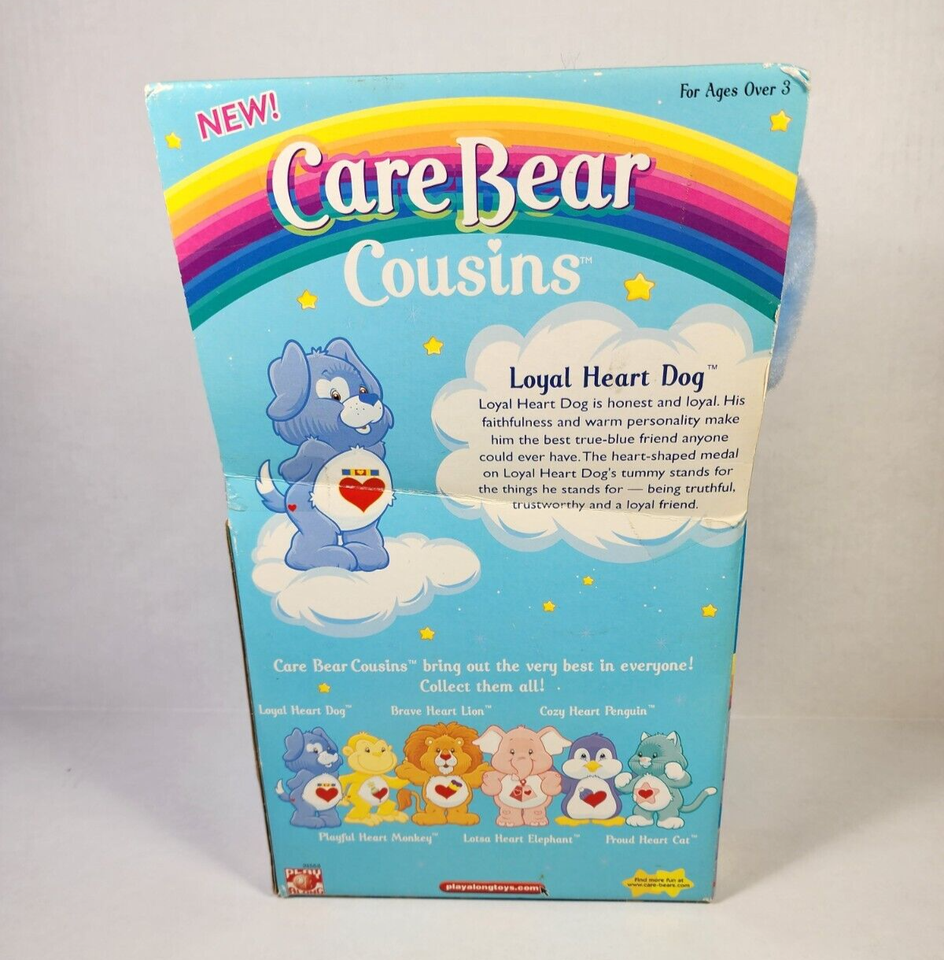 Loyal Heart Dog Care Bears Cousins Plush NIB NEW 2004 Play Along Toys ...
