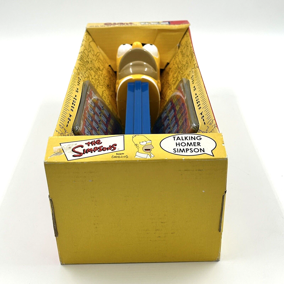 VINTAGE HOMER SIMPSON GIANT PEZ CANDY DISPENSER With Pez Candy NIB New ...