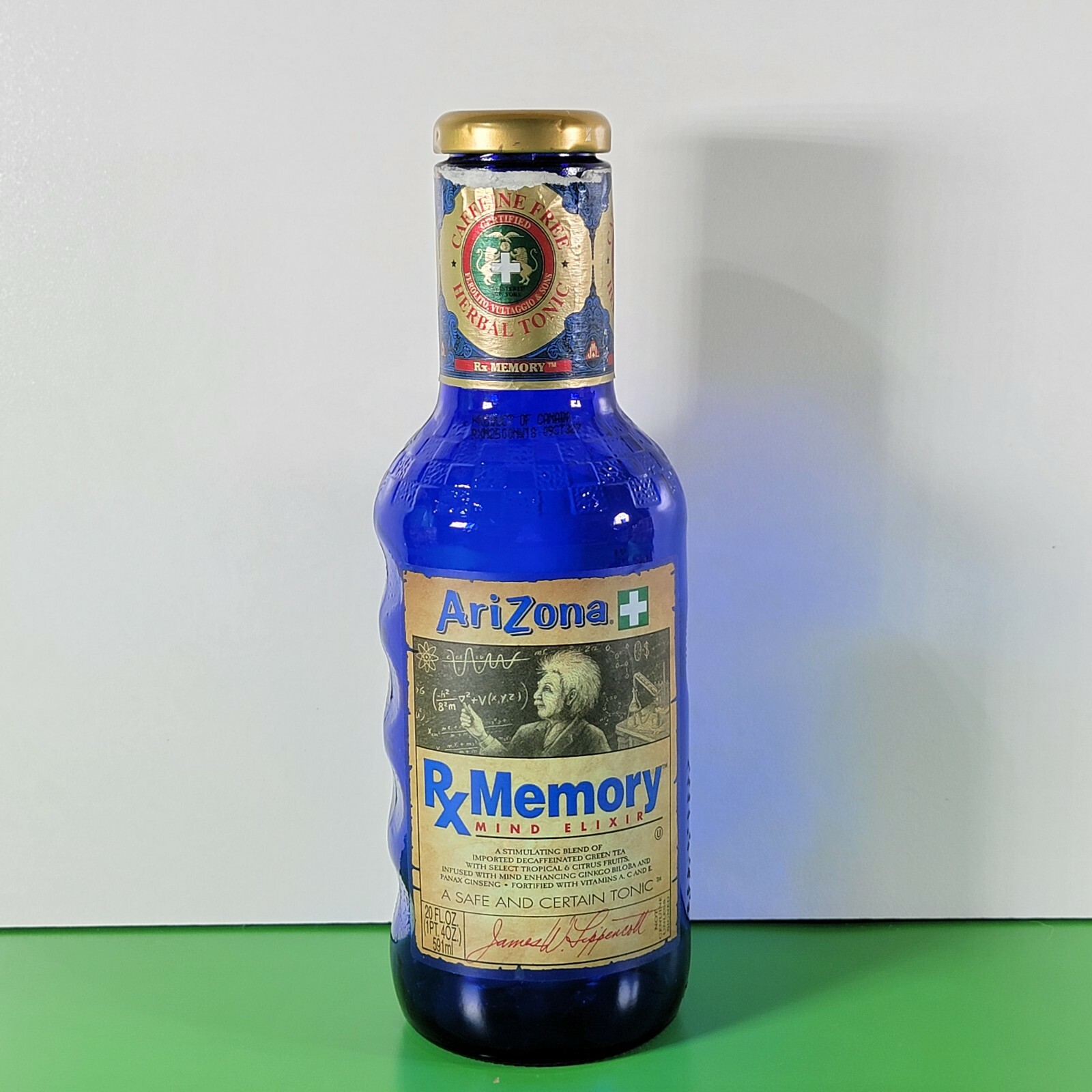 Vintage Bottle: ARIZONA RX MEMORY | 20 oz BLUE Glass Bottle | AriZona ...
