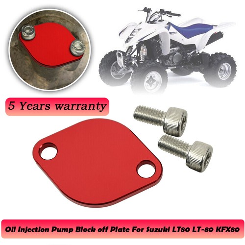 Oil Injection Pump Block off Plate 6061 Aluminum For Suzuki LT80 LT-80 ...