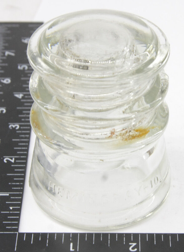 Glass Utility Insulator Hemingray 10 31-41 Clear - Made in USA ...
