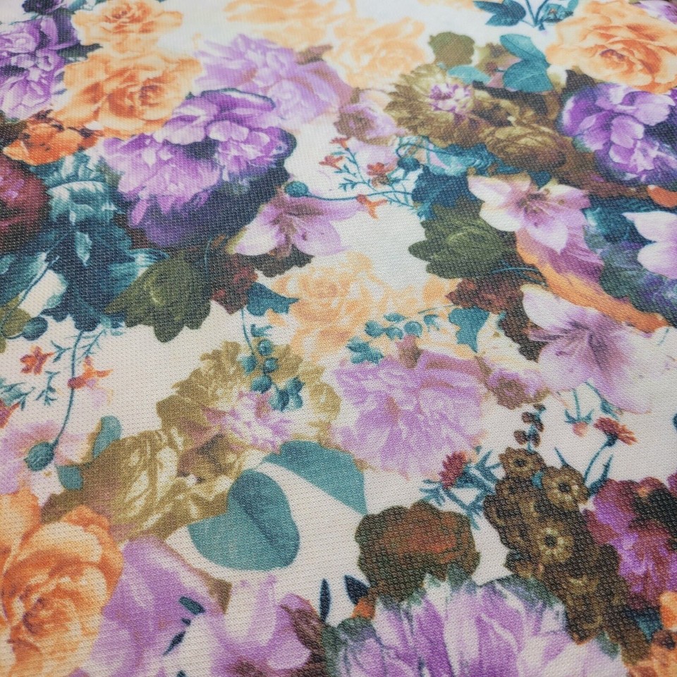 French Terry Loopback Cotton Jersey Fabric Plain /Print Dress Craft ...