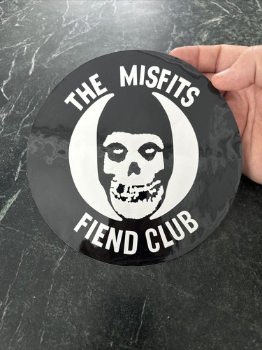 Misfits Fiend Club vtg sticker Decal 90s Concert Promo Rare Vinyl Logo ...