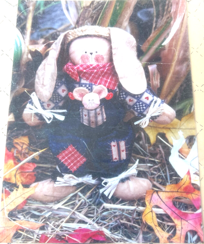 Adorable JACK O BUNNY & MOUSE Doll Pattern Rabbit Clothes Overalls ...