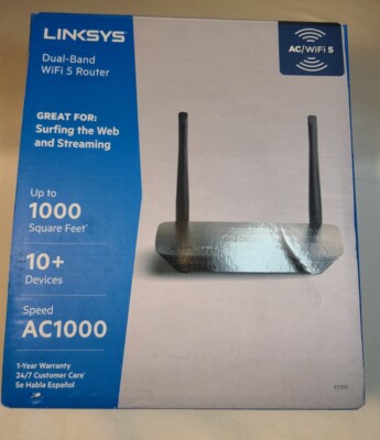 Linksys E5350 1000Mbps Wireless Dual Band Router AC AC1000 Wifi 5 ...