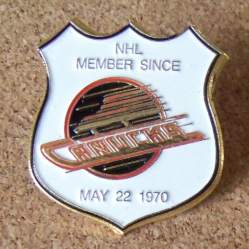 Vancouver Canucks pin NHL Member Since May 22 1970 c46898 | eBay