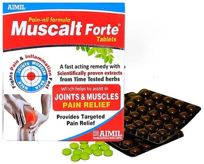 Aimil Pharmaceuticals Muscalt Forte Tablet For Joint & Muscle Pain ...