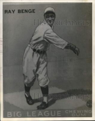 Press Photo Ray Benge's Big League Chewing Gum baseball trading card ...