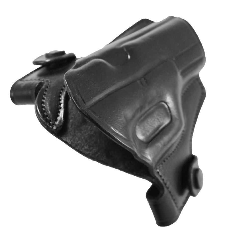 Handmade Leather OWB Carry Belt Snapped Gun Holster For Various Pistol ...