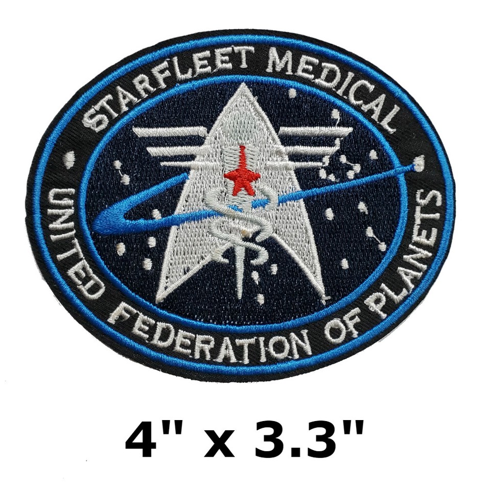 Star Trek Iron On Patch William Shatner Spock Leonard Nimoy Picard ...