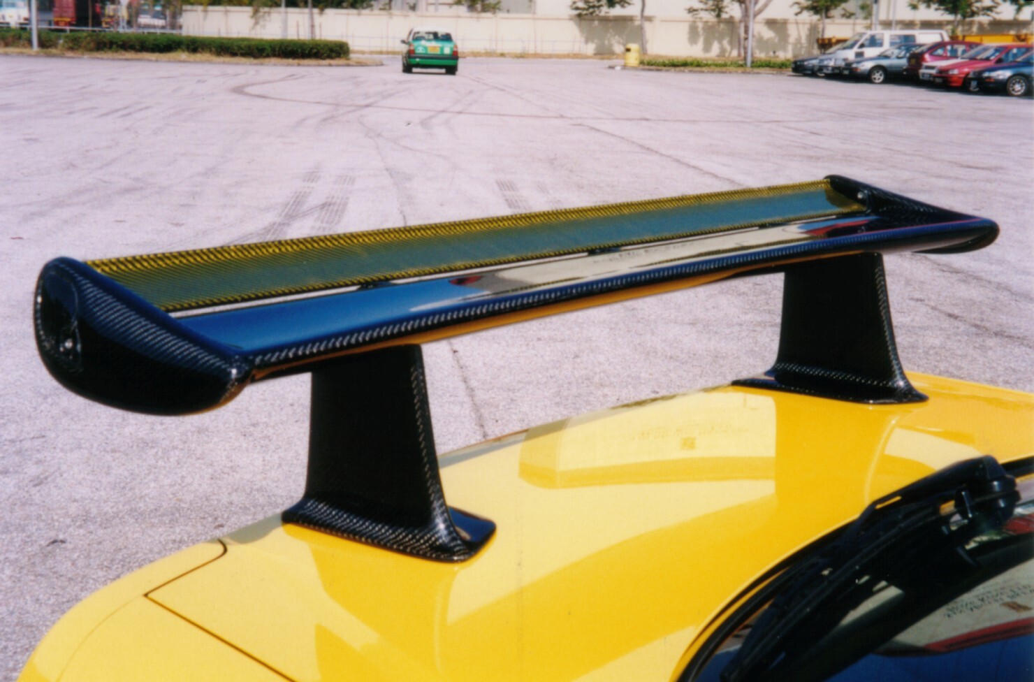 19cm R style Carbon Fiber Spoiler Wing Fit For Nissan Skyline GTR GTT ...