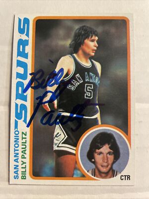 1978 Topps Billy Paultz Autographed Card #91 San Antonio Spurs CB520 | eBay