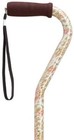 ADJUSTABLE OFFSET HANDLE SOFT PINK FLORAL LADIES WALKING CANE CANES | eBay