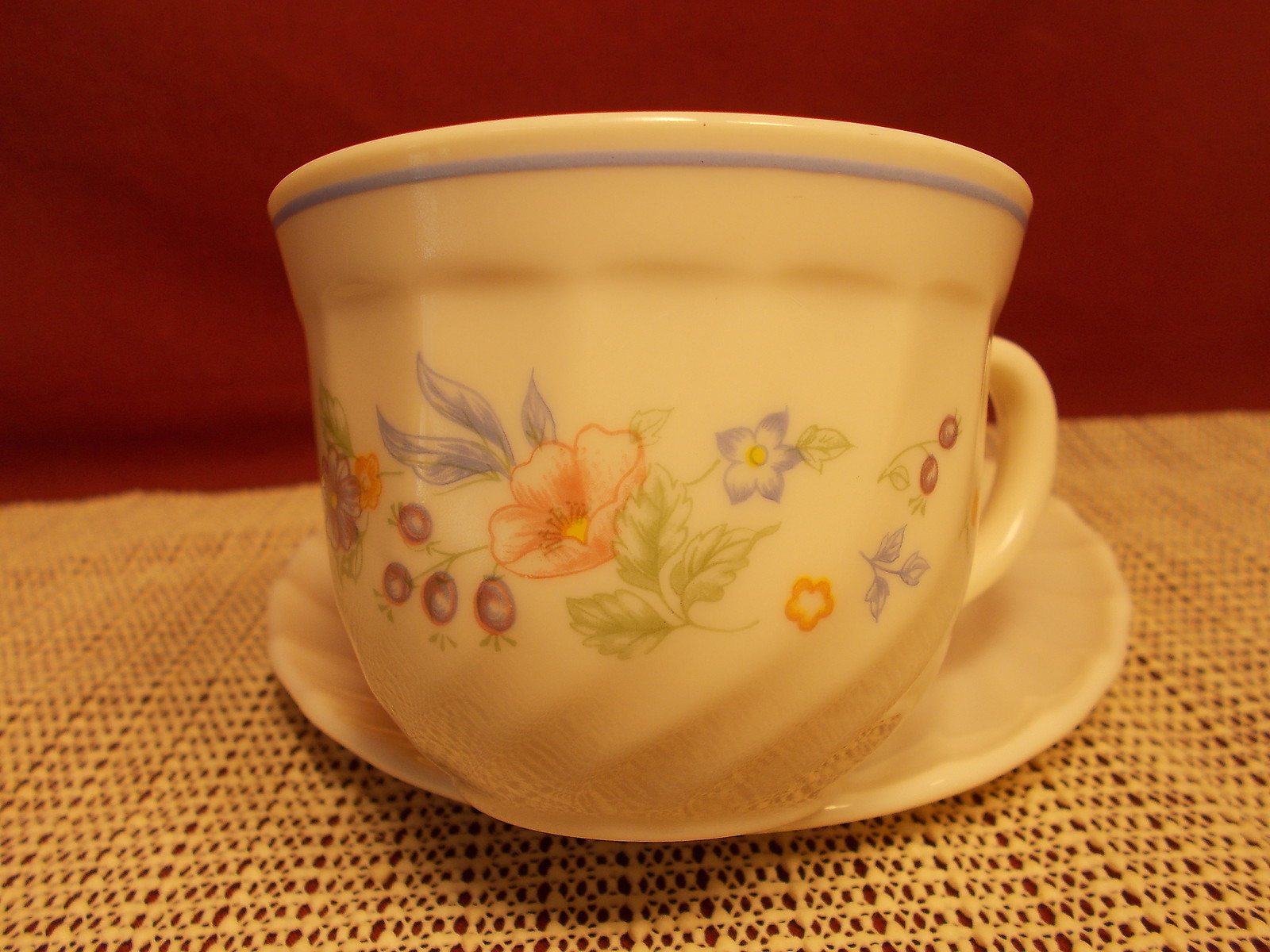 Arcopal Dinnerware Victoria Pattern Cup & Saucer Set | eBay