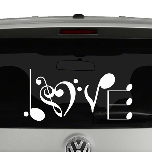 Love Musical Notes Music Notes Vinyl Decal Sticker | eBay