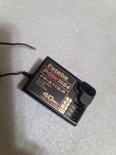 VINTAGE FUTABA 3 CHANNEL MICRO RECEIVER PCM 1024 FP-R113iP 40 MHZ DONT ...