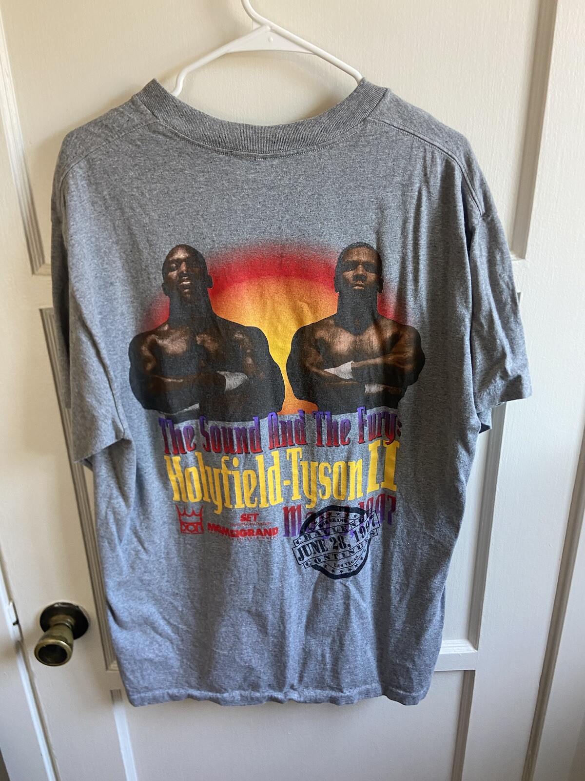 vintage mike tyson vs holyfield shirt - Gem