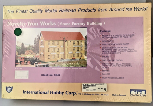 IHC 5047 Novelty Iron Works Stone Factory Building Kit HO Scale 1 87 ...