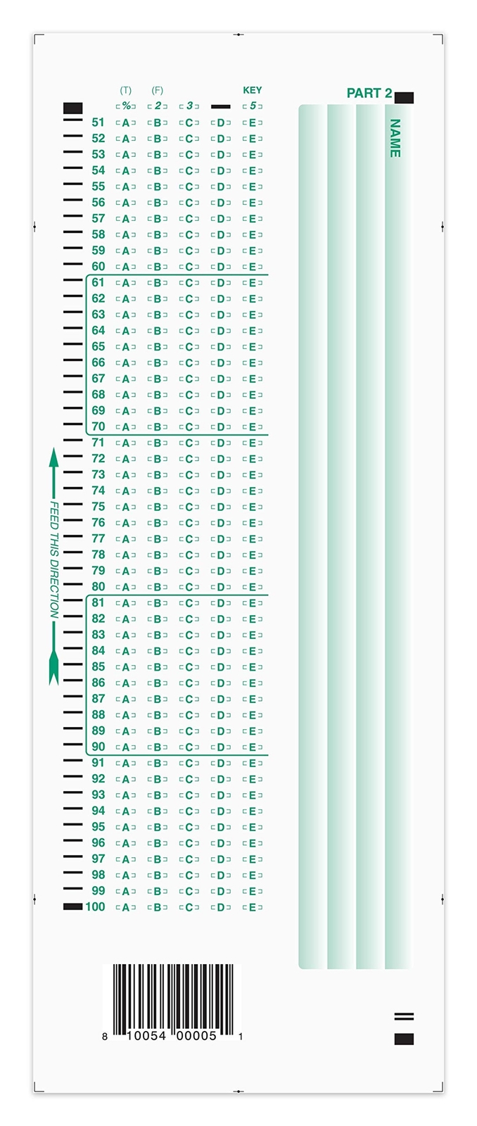 Official SCANTRON Brand 882-E Answer Sheet (500 Pack) 500 Pack for sale ...