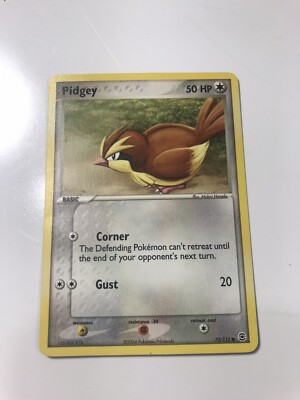 PIDGEY 73/112 NM Non-Holo Fire Red & Leaf Green Pokemon Card. Fast ...