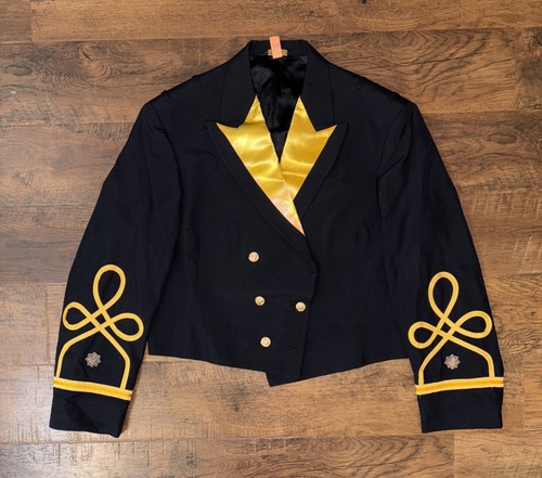 US Army Mess Dress Black Uniform Jacket Military Gold Lapel 50R | eBay