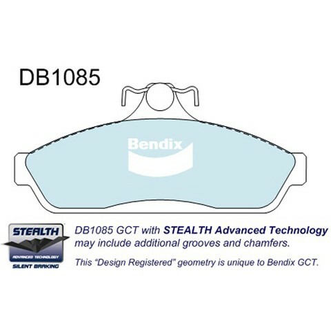 Fits Holden Torana UC Girlock Disc 79-80 Front Disc Brake Pads BENDIX ...