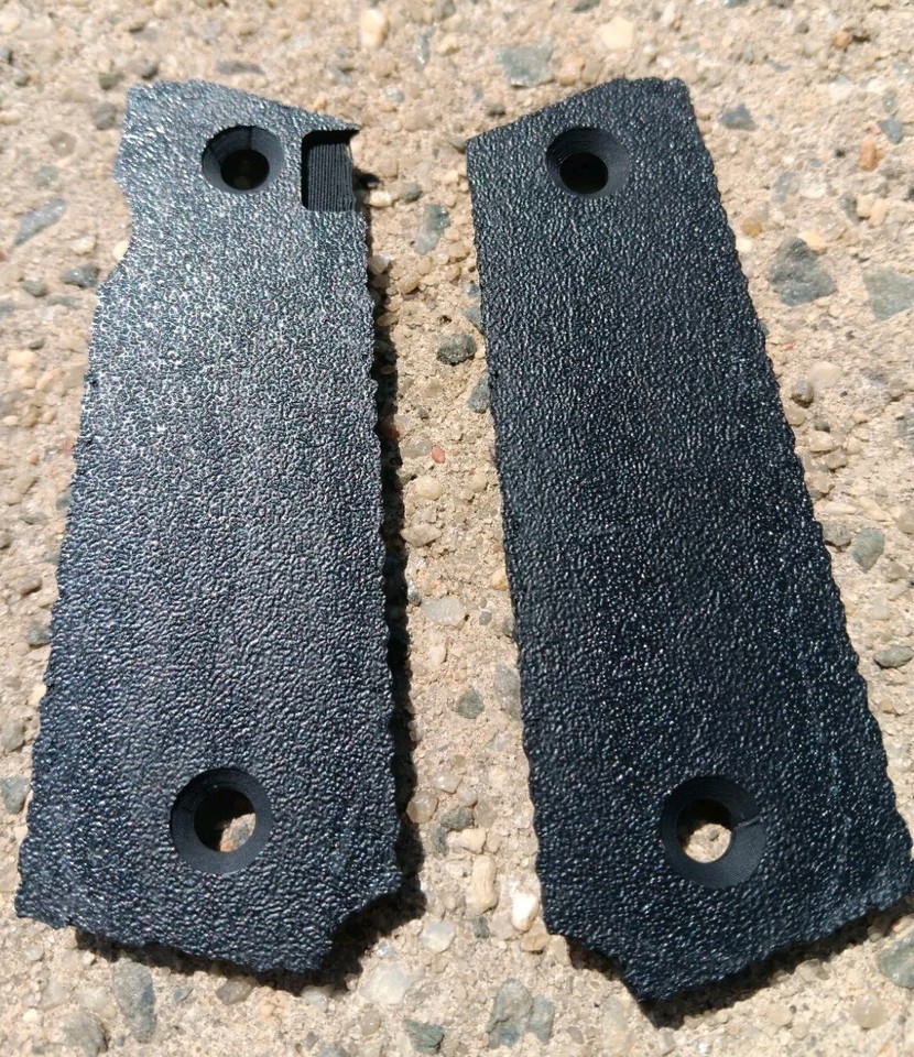 Full Size 1911 USMC Grips Stippled Textured Multicolor US Marines White ...