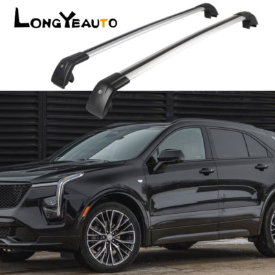 Crossbar Fits For Cadillac XT4 2019-2026 Cross Bar Roof Rack silver ...
