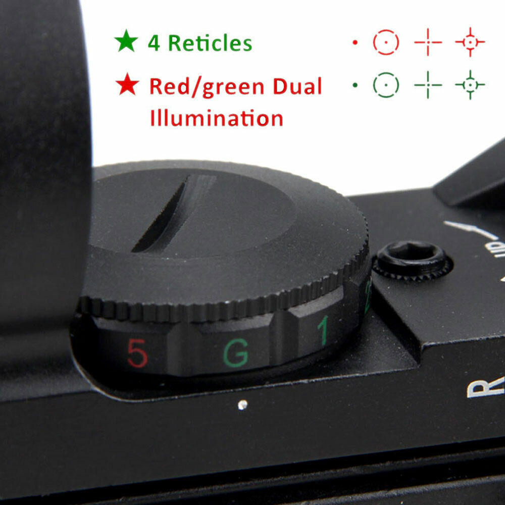 Tactical Red Green Dot Reflex Sight Scope W/ Red /Green Laser ...