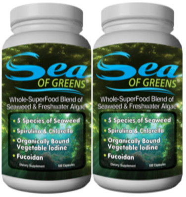 (2) Sea of Greens-Organic Whole-Superfood supplement- seaweed ...