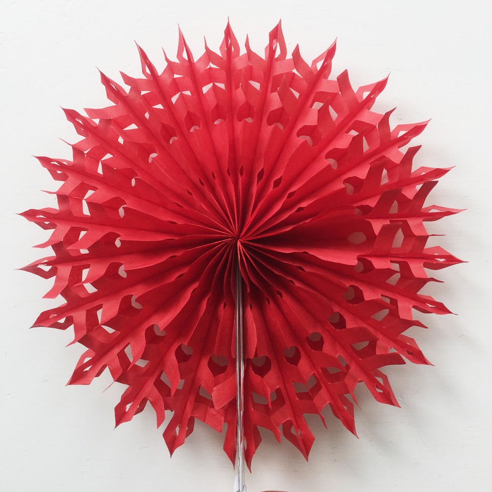 Tissue Paper Flower Hanging Fan Wedding Birthday Garland Party Decor ...