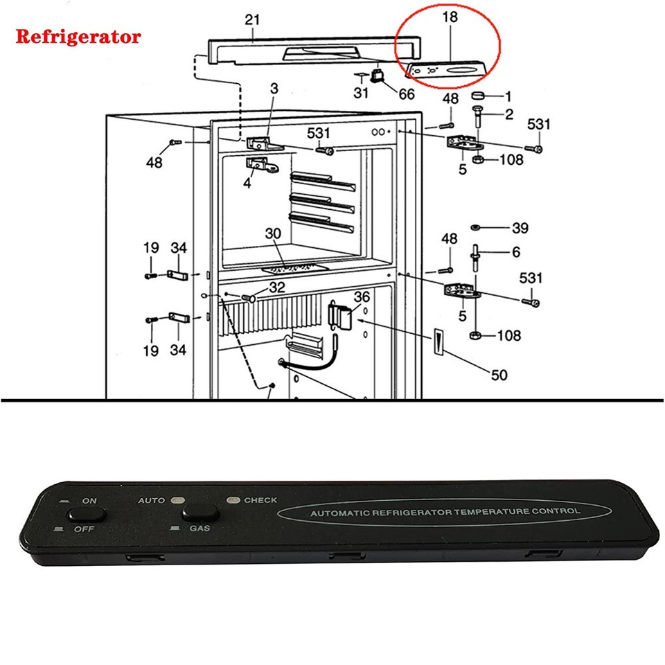 For Dometic DM2652 Universal Refrigerator Control Board Kit 2-Way ...