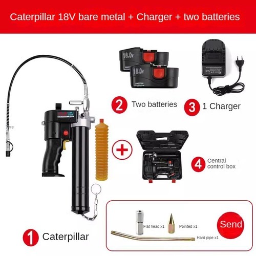 Electric Grease Gun 18V High Pressure Automatic Grease Machine Grease ...