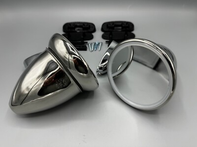 Classic Mini Door Mirror - Pair - Bullet/Torpedo Style (MMR01L/MMR01R ...