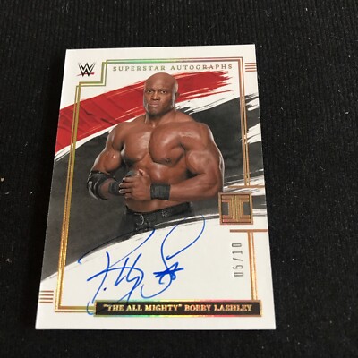 2022 Impeccable WWE The All Mighty Bobby Lashley Superstar Auto ...