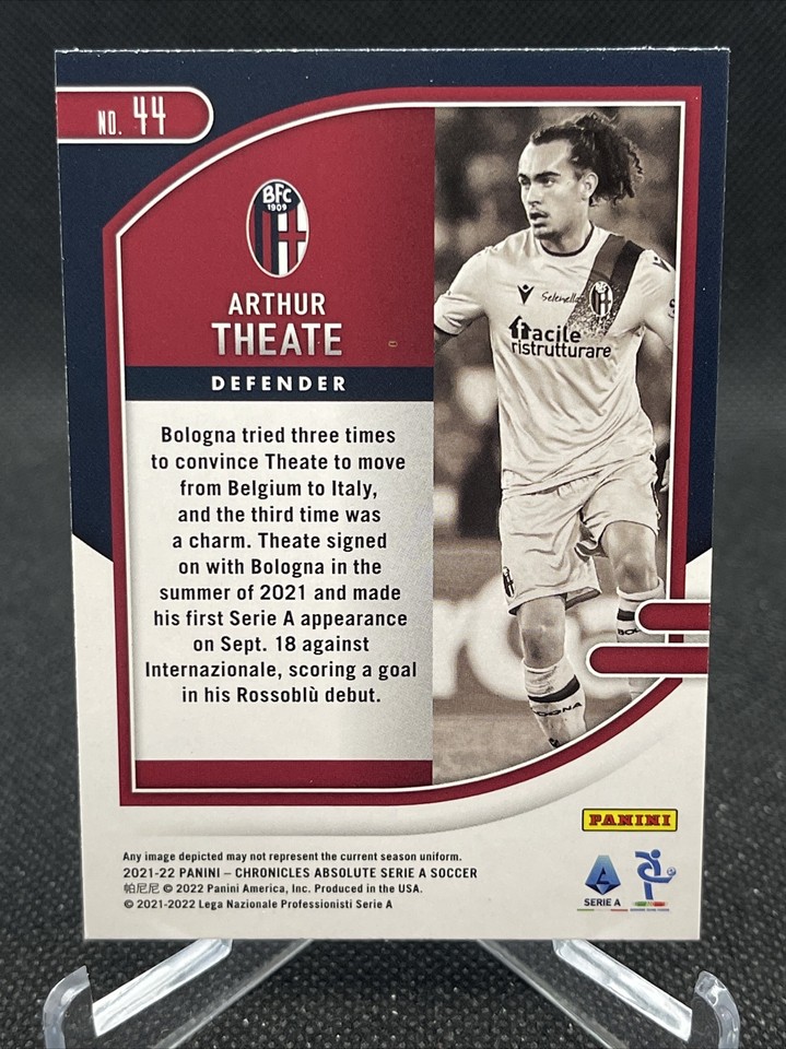 2021-22 Panini Chronicles - Absolute - Purple Astro ! Arthur Theate RC ...