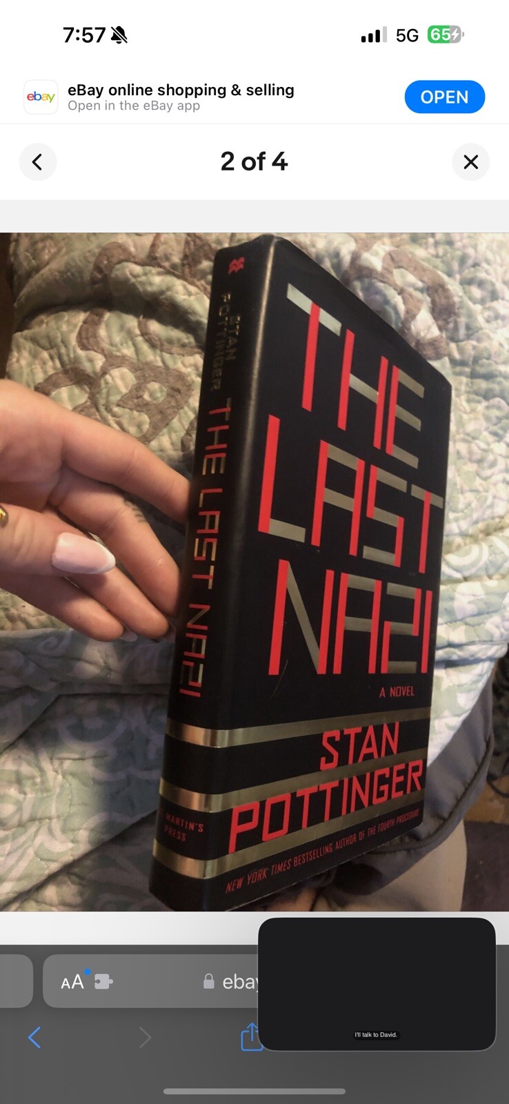 Last Nazi by Stan Pottinger (2003, Hardcover) for sale online | eBay
