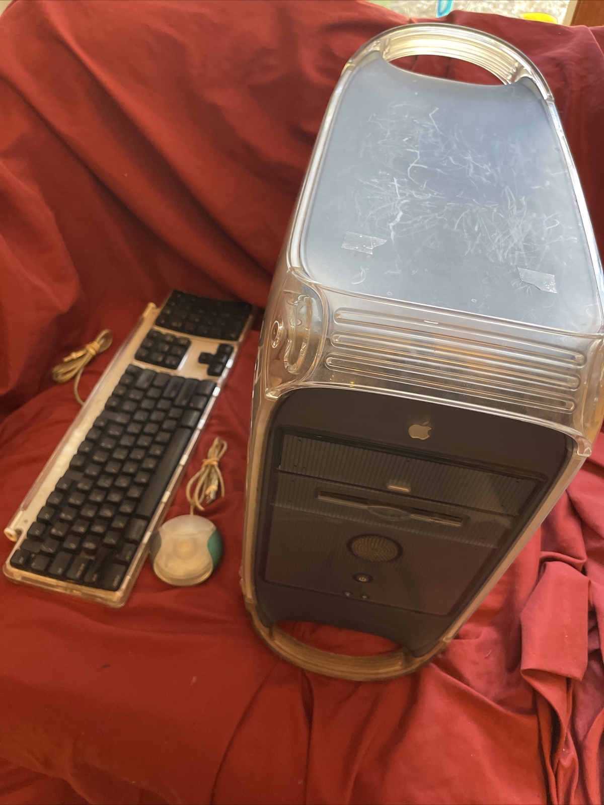 Apple Power Mac G4 Desktop Computer 400MHz W/ Keyboard & Mouse Working ...