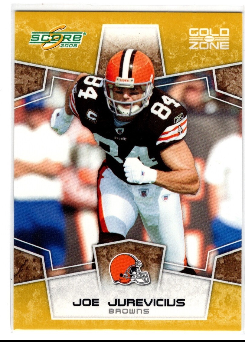 JOE JUREVICIUS BROWNS 2008 SCORE #73 - GOLD ZONE #ed/400 | eBay