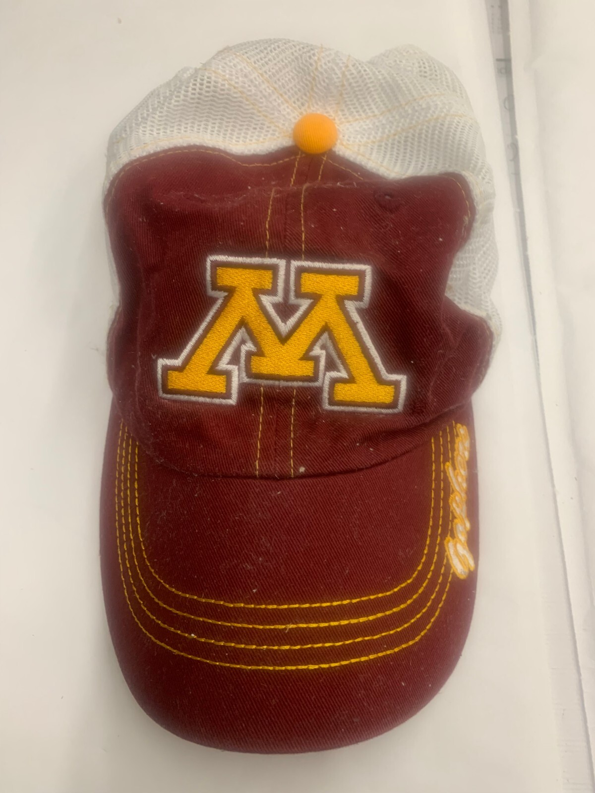 Minnesota Gophers Hat Cap Snap Back Adjustable Maroon Gold Pre-Owned ...
