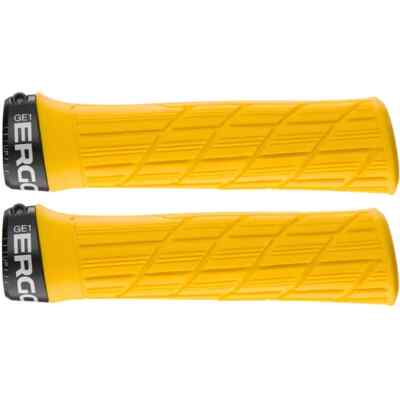 Ergon GE1 Evo Lock-On Handlebar Mountain Bike Grips YELLOW Trail Race ...