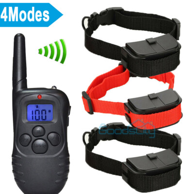 2800 FT Remote Electronic Dog Shock Training Collar Waterproof LCD Pet ...