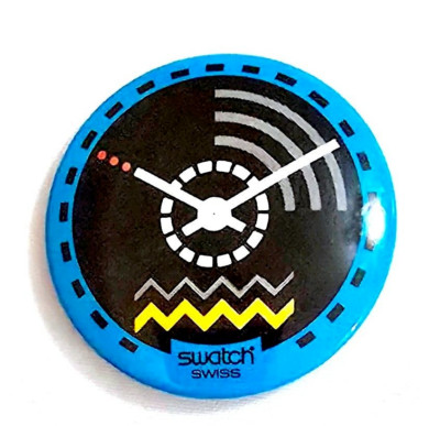Vintage Swatch Watch Button Retro Pinback | eBay